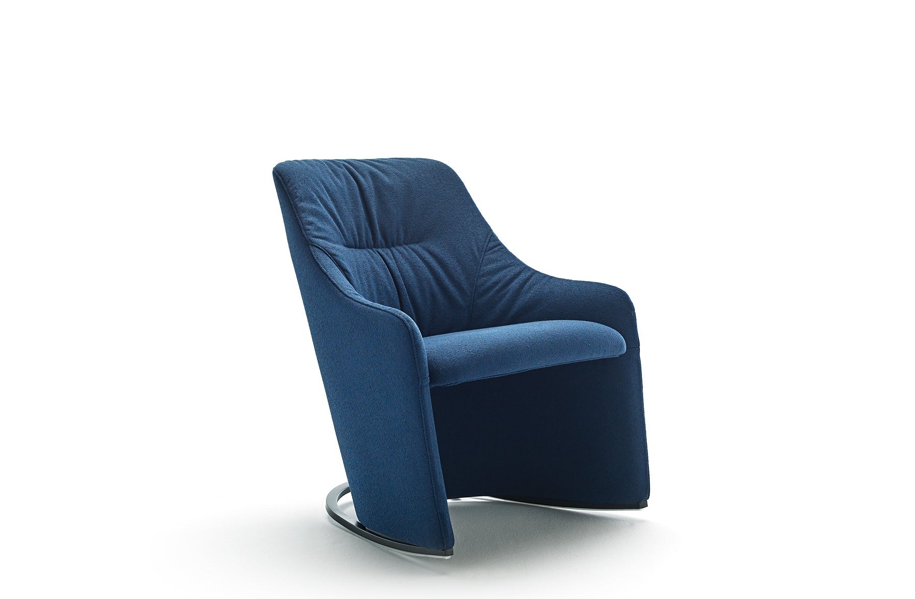 Nagi Low Rocking Armchair - Soft Upholstery by Tomoya Tabuchi for ...